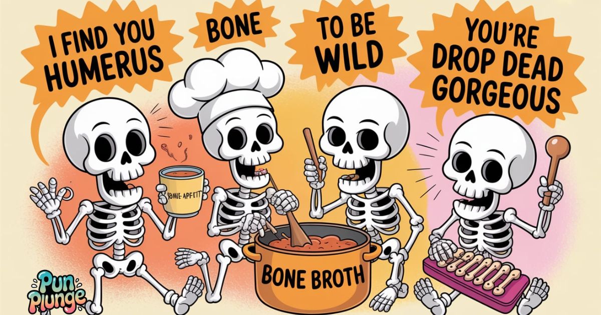 350 Skeleton Puns Short Cute One Liner Captions